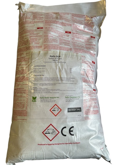 SOP Sulfate of Potash Soluble Fertilizer 0-0-52 - 50 Lb