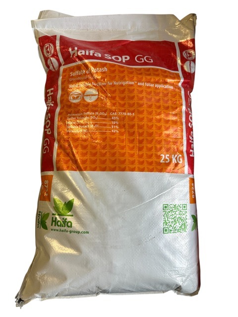 SOP Sulfate of Potash Soluble Fertilizer 0-0-52 - 50 Lb